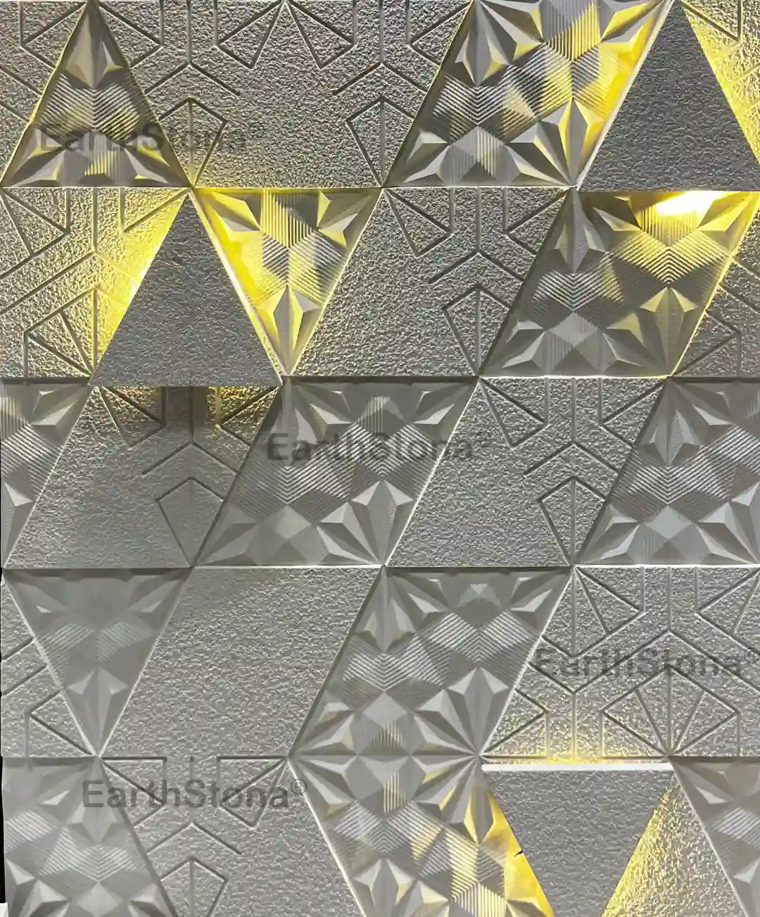 Triangular Shape Stone Wall Carving | EarthStona