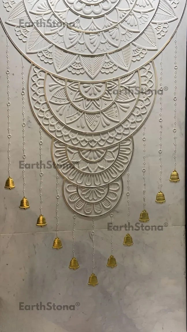 3D Round Natural Stone Wall Carving | EarthStona