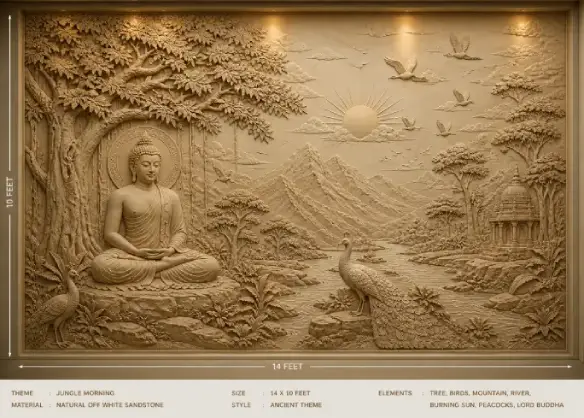 Natural Stone Wall Cladding, Stone Wall Murals & Wall Carving ...