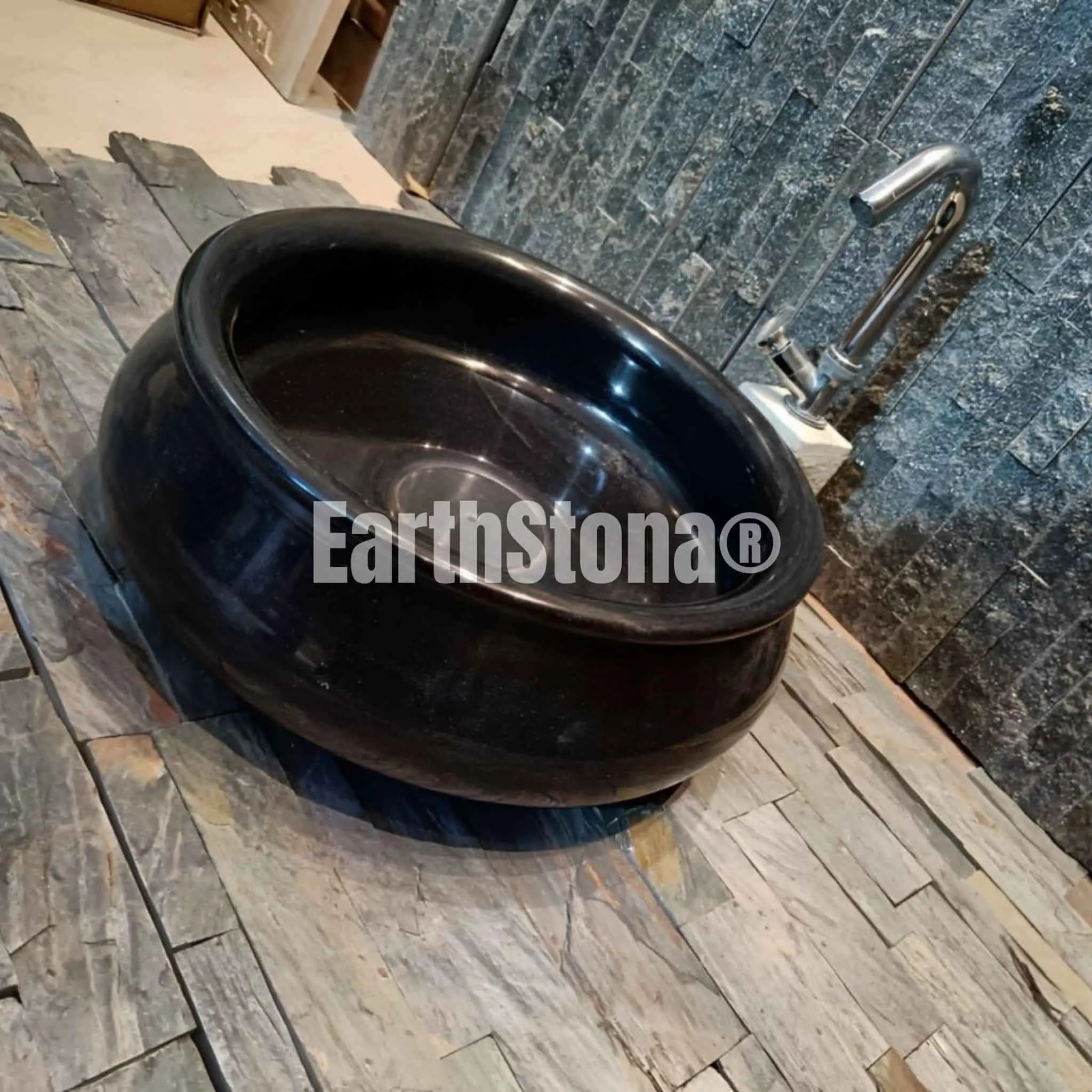 Black Stone WashBasin | EarthStona