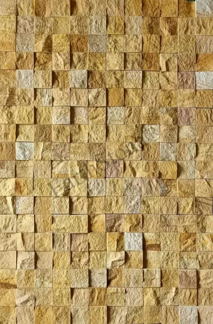 Yellow Sandstone Mosaic Tile | Stone Cladding | EarthStona